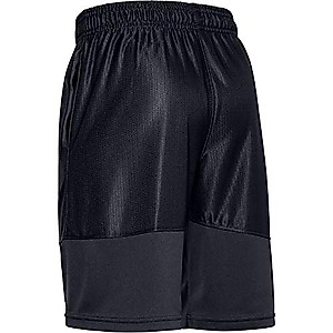 Under Armour Baseline Basketball Short, Black (001)/Beta, Youth Medium