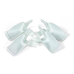 Camco Gutter Extensions - White - Set of 4 (2 Left/2 Right)