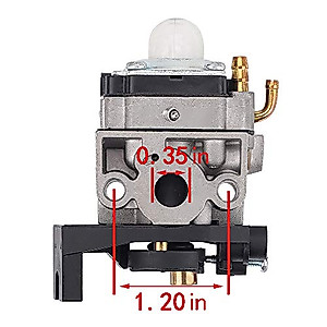 Panari GX35 Carburetor with 17211-Z0Z-000 Air Filter for Honda HHT35 HHT35S String Trimmer GX35 4 Stroke Small Engine Replace 16100-Z0Z-034 16100-Z0Z-815 WYB-16C