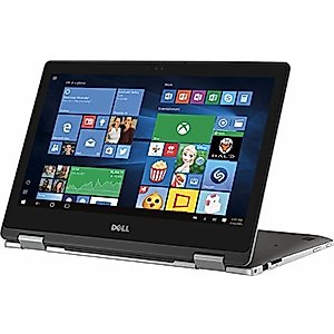 Dell 2017 Inspiron 7000 13.3" 2-in-1 Full HD Touchscreen Convertible Laptop, 7th Intel Core i5-7200u, 8GB DDR4 RAM, 256GB SSD, Backlit Keyboard, Bluetooth, HDMI, 802.11AC, Windows 10-Silver