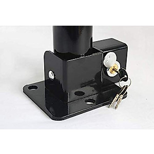 SEFAX Parking Barrier, Parking Space Lock, Ground Lock, Mobile Column Lock, Warning Column, Road Block, Thickened Collision Avoidance Parking Space Yellow Warning Stripes