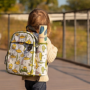 Urban Infant Kids Packie Backpack – Preschool Daycare Lightweight Bag – Sized perfectly for Toddler Boys and Girls – Ideal for Travel and PreK - Poppies