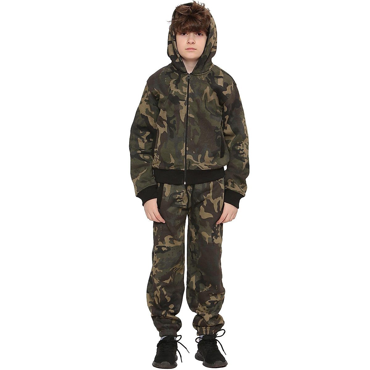 A2Z Kids Tracksuit Boys Girls Designer's Camouflage Jogging Suit Top Bottom 5-13 Yr