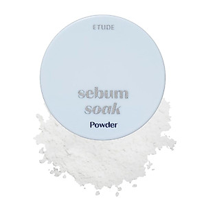 ETUDE Sebum Soak Powder 5g (21AD) | Makeup Powder for Oily Face with Sebum Control, Soft Skin Effect and Matte Finish | Flawless Long-Lasting Make up | Kbeauty