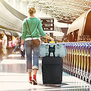 Luggage Straps Bag Bungees for Add a Bag Easy to Travel Suitcase Elastic Strap Belt (Green)