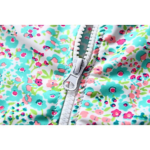 TAIYCYXGAN Baby Toddler Girls Long Sleeve Swimsuit Kids Two Pieces Rash Guard Sunsuit with Hat UPF 50+ UV Green 3-4T