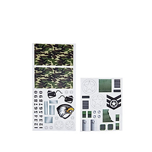 BSA Pinewood Derby Car Peel N' Stick Decal Sticker - Military Tank Boy Scouts of America