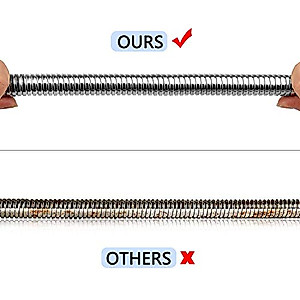 COOLWEST Flexible Metal Stainless Steel Hose 44 Inch for All Commercial Pre-Rinse Kitchen Sink Faucets Flexible Hose Replacement (111CM 44")