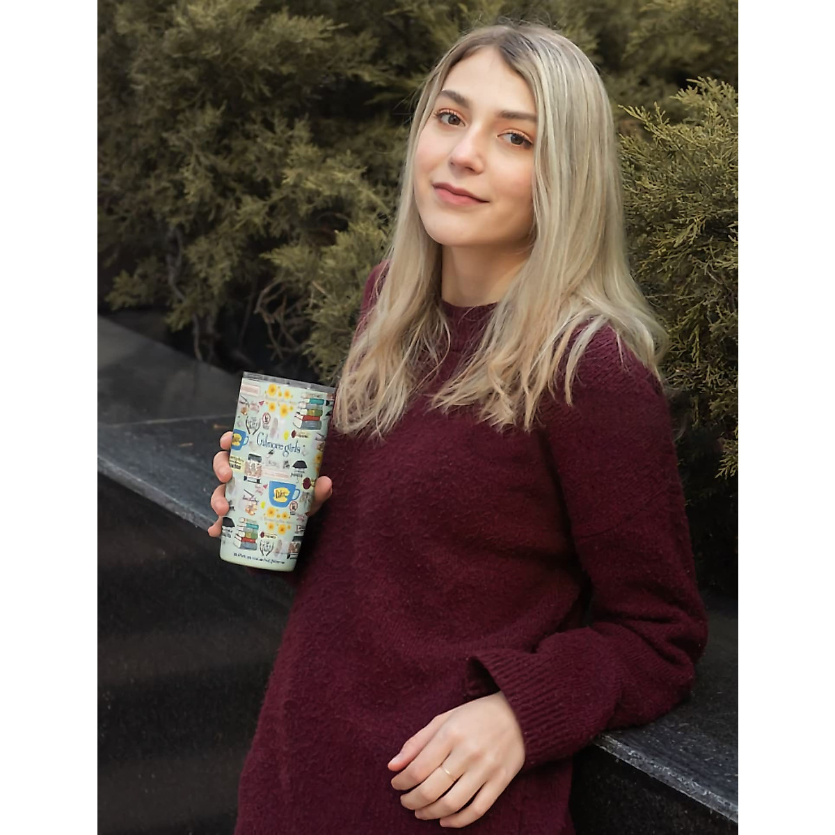 Gilmore Girls Stainless Steel Vacuum Insulated Tumbler 20oz With Lid Sporty Travel Coffee Tumbler, Sporty Travel Beverage Drinkware