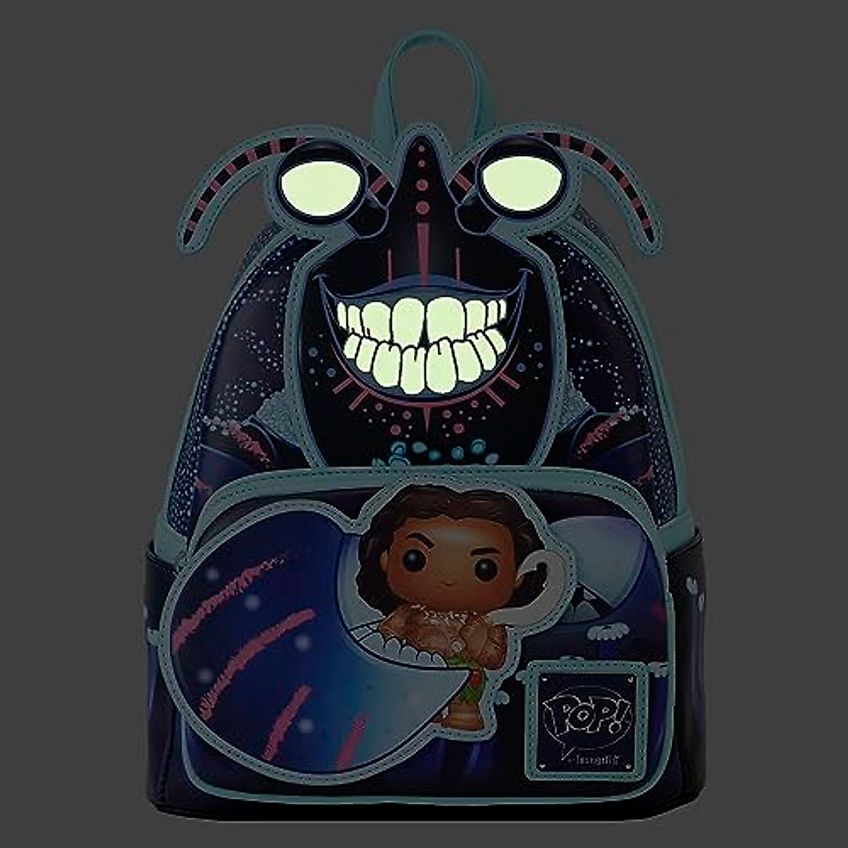 Loungefly Disney Villains: Moana - Tamatoa Glow in The Dark Mini-Backpack, Amazon Exclusive