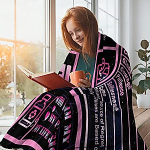 Nurse Blanket Gift for Women, Nurse Birthday Gift Lightweight Microfiber Throw Blanket for Living Room Couch Chair Bed Sofa Office 50x40i