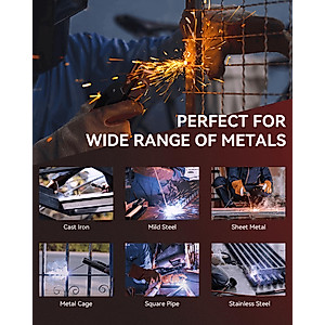 ARCCAPTAIN 110V/220V Stick Welder, [Large LED Display] 160Amp ARC Welding Machine with Synergic Control, IGBT Inverter Portable MMA Welder Machine with Lift Tig Hot Start, Arc force and Anti-Stick