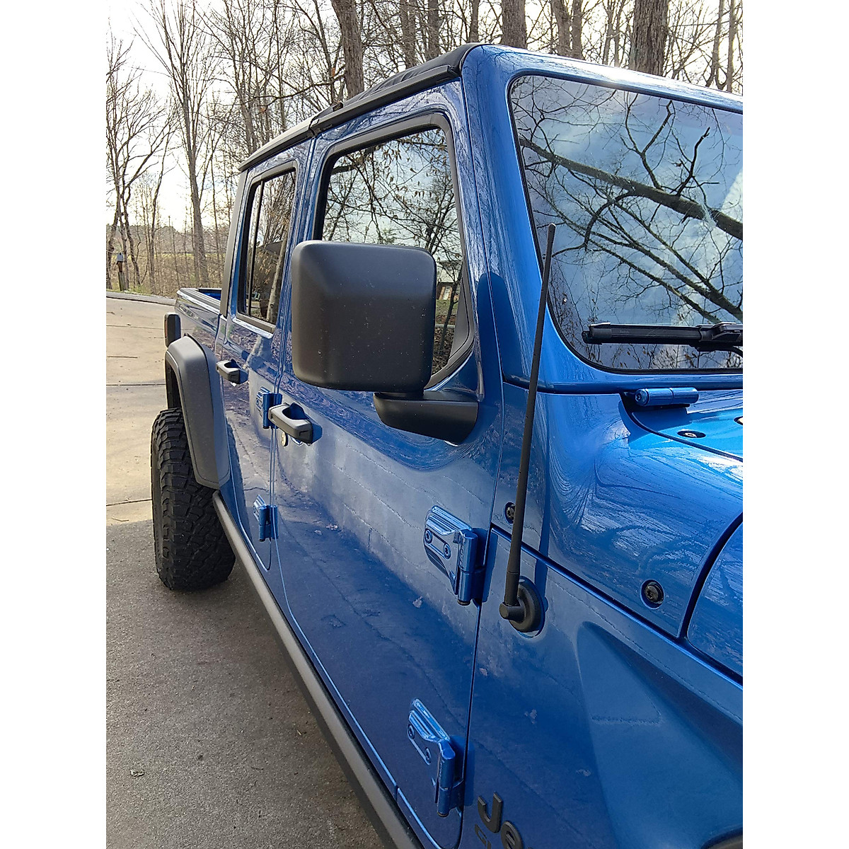 Votex Black Short Rubber 17 Inch Universal Antenna Kit - Easy Setup, Flexible & Durable Fits Cars, Trucks, SUVs