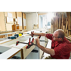 BESSEY EHK SERIES - 300 lb Clamping Force - 18 in - EHKL18 Trigger Clamp Set - 3.125 in. Throat Depth - Wood Clamps, Tools, & Equipment for Woodworking, Carpentry, Home Improvement, DIY