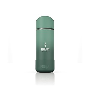 Ninja, Travel Mug, Sip Perfect 16oz, Brings Hot Drinks to Sippable Temperature in Minutes, Stainless Steel, Leak Proof, Dishwasher Safe, Metal Insulated Tumbler, Green, DW1603GN