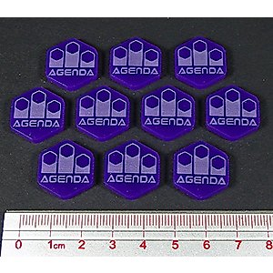 LITKO Net Hacker Token Sets | Compatible with Android: Netrunner | Credits | Advance | Brain Damage | Bad Publicity | Tag | Tracking (Purple-Agenda Tokens)