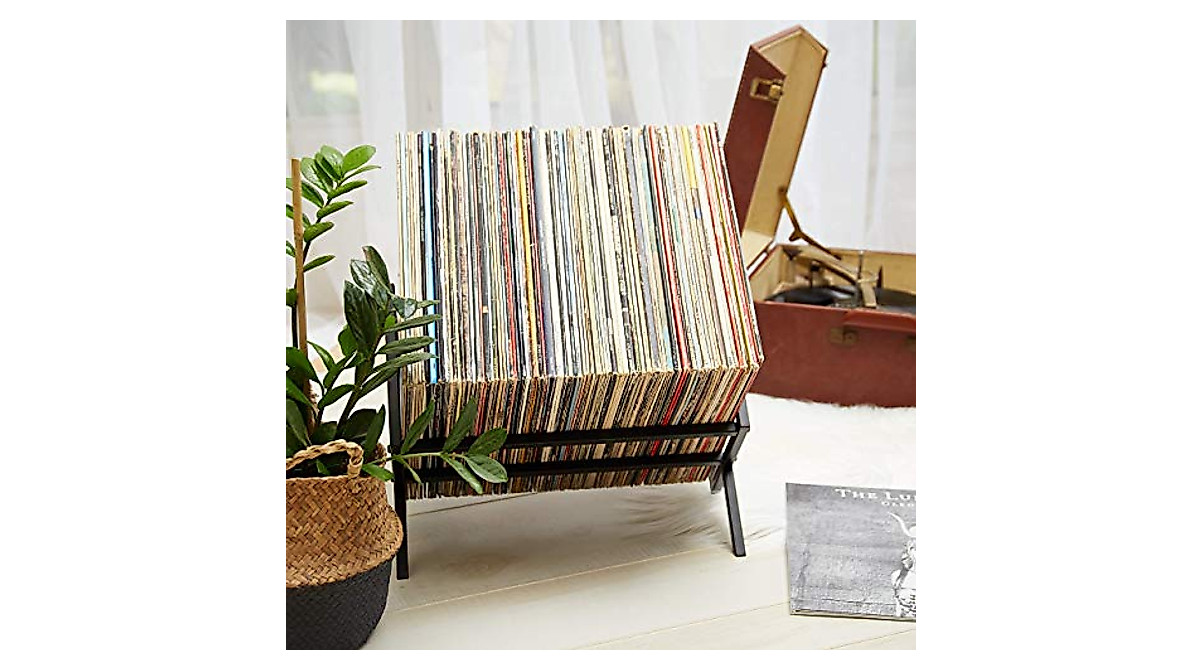 Stylish MODERN VINYL Record Holder for 100 LPs