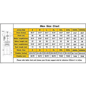 Men Cycling Jersey Team Bike Shirts Short Sleeves and Bib Shorts Set Biking Clothing C78 (F,Medium)