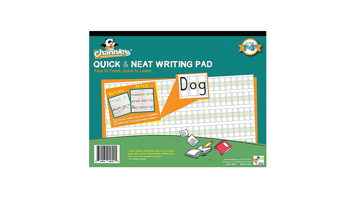 Channie's Visual Handwriting Worksheet for Kids | Improve Penmanship