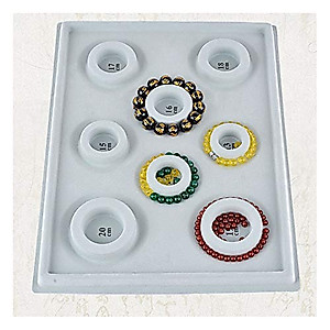 Tegg Bracelet Board Flocked Bead Beading Jewelry Organizer Tray for Bracelet Jewelry Making Design DIY Craft Panel