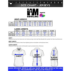 Logo Infusion Dye-Sublimated Bowling Jersey (Sash Collar) - I AM Bowling Fun Design 2012-IAB (Men's XL) Multicolored