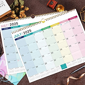 2025-2026 Calendar - Wall Calendar 2025-2026, March 2025 - August 2026, 18 Monthly Calendar with Thick Paper, 15" x 11.5", Hanging Hook - Colorful Lump