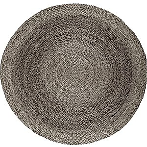 Anji Mountain Kerala Jute Area Rug, 4 ft, Grey