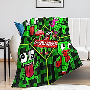 Anime Anti-Pilling Soft Plush Flannel Throw Blankets for Couch Sofa Bedding Living Room 50"x60"
