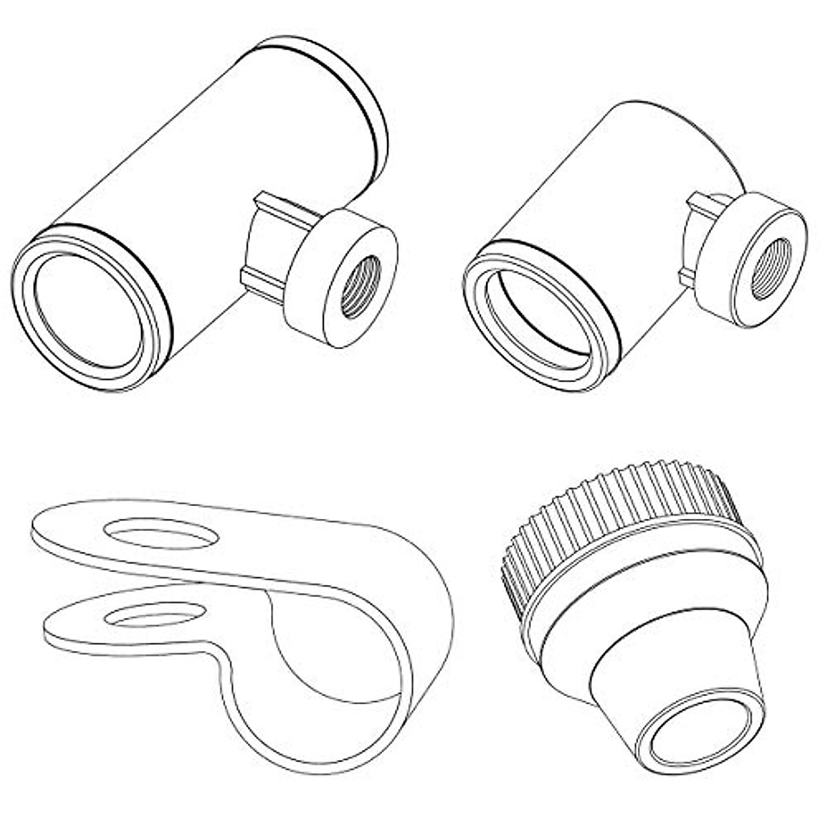 mistcooling Patio Misting System-Patio Misting Kit Assembly - Make Your own Misting System - Easy to Build and Install - 5 Minute Installation (48Ft 12 Nozzles)