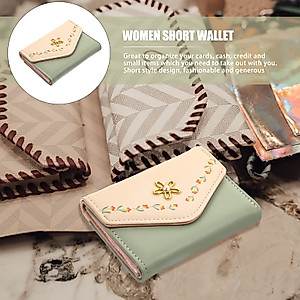 TENDYCOCO Women Fashionable Print Wallet Bifold Purse ID Window Credit Card Holder Portable Storage Wallet