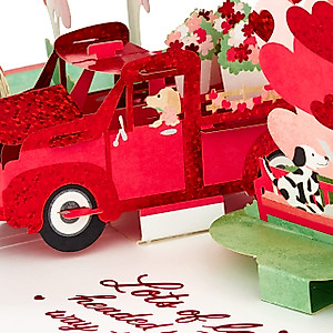 Hallmark Signature Paper Wonder Pop Up Valentines Day Card (Vintage Red Truck)