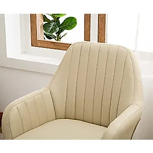 Roundhill Furniture Tuchico Contemporary Fabric Accent Chair, Arm Rest, Tan