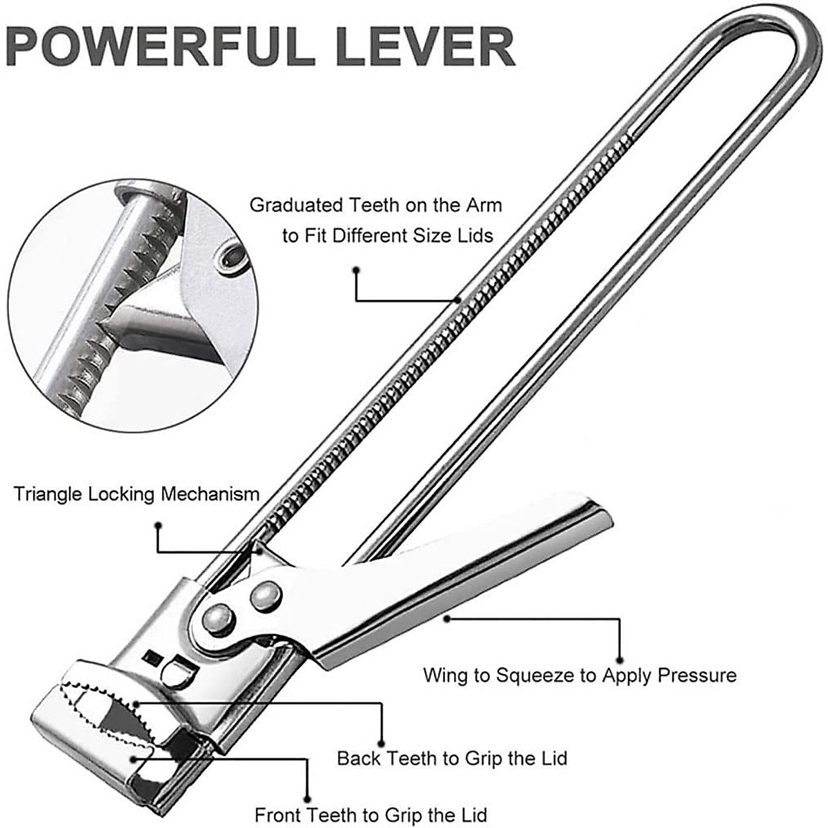 Jar Opener,Adjustable Multifunctional Bottle Opener, Iabor-Saving Stainless Steel Can Opener - Bottle Cap Fixed Manual Bottle Opener - Kitchen Utility jar Opener (A)