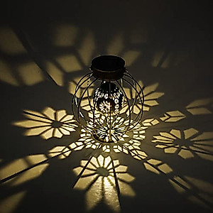 Hanging Solar Lanterns Table Lamp Flower Pattern¡­
