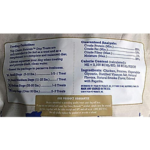 Title - Top Chews 100% Natural Dog Treats Chicken Jerky Recipe 48 OZ (3 LB), Model Number: chicken food