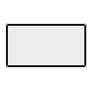 72Inch Video Projection Screen, 72in 16:9 HD Anti Crease Portable Foldable White Projector Screen 4:3 No Crease Movie Projection Screen for Outdoor Indoor Home Theater