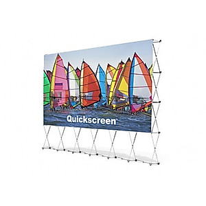 QuikScreen Complete Theater Kit! 16’ Projection Screen with HD Optoma 1080p Projector, Sound System & Streaming Device w/WiFi (BT-600)