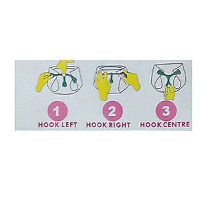HiCat 4 Pack Baby Cloth Diaper Fasteners, Replaces Diaper Pins, Blue, Green and Pink (GPB-4 Pack)