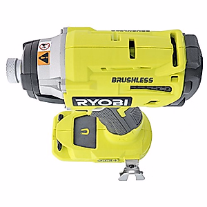 Ryobi P238 18V One+ Brushless 1/4 2,000 Inch Pound, 3,100 RPM Cordless Impact Driver w/ Gripzone Overmold, Belt Clip, and Tri-Beam LED (Power Tool Only, Battery Not Included)