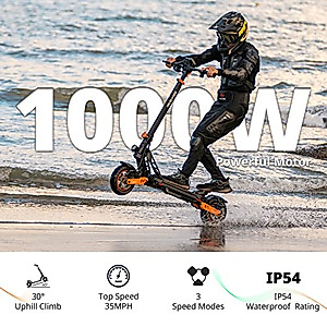 KUKIRIN G2 Max Electric Scooter with Seat, Powerful 1000W Motor, 35 MPH Max Speed, 50 Miles Range, 48V/20Ah Large Capacity Battery, Dual Brake Folding Fast e Scooter for Adult (G2max/1000W/20AH)