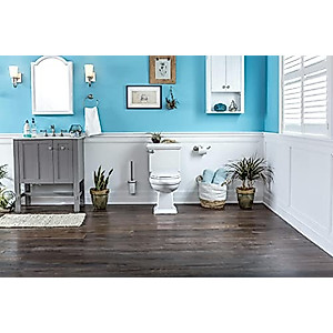Miseno MNO240C2BWH Miseno MNO240C Santi Two-Piece High-Efficiency Toilet with Elongated Chair Height Bowl - Includes Soft Close Seat, Wax Ring Kit, and Classic Style Tank Lid