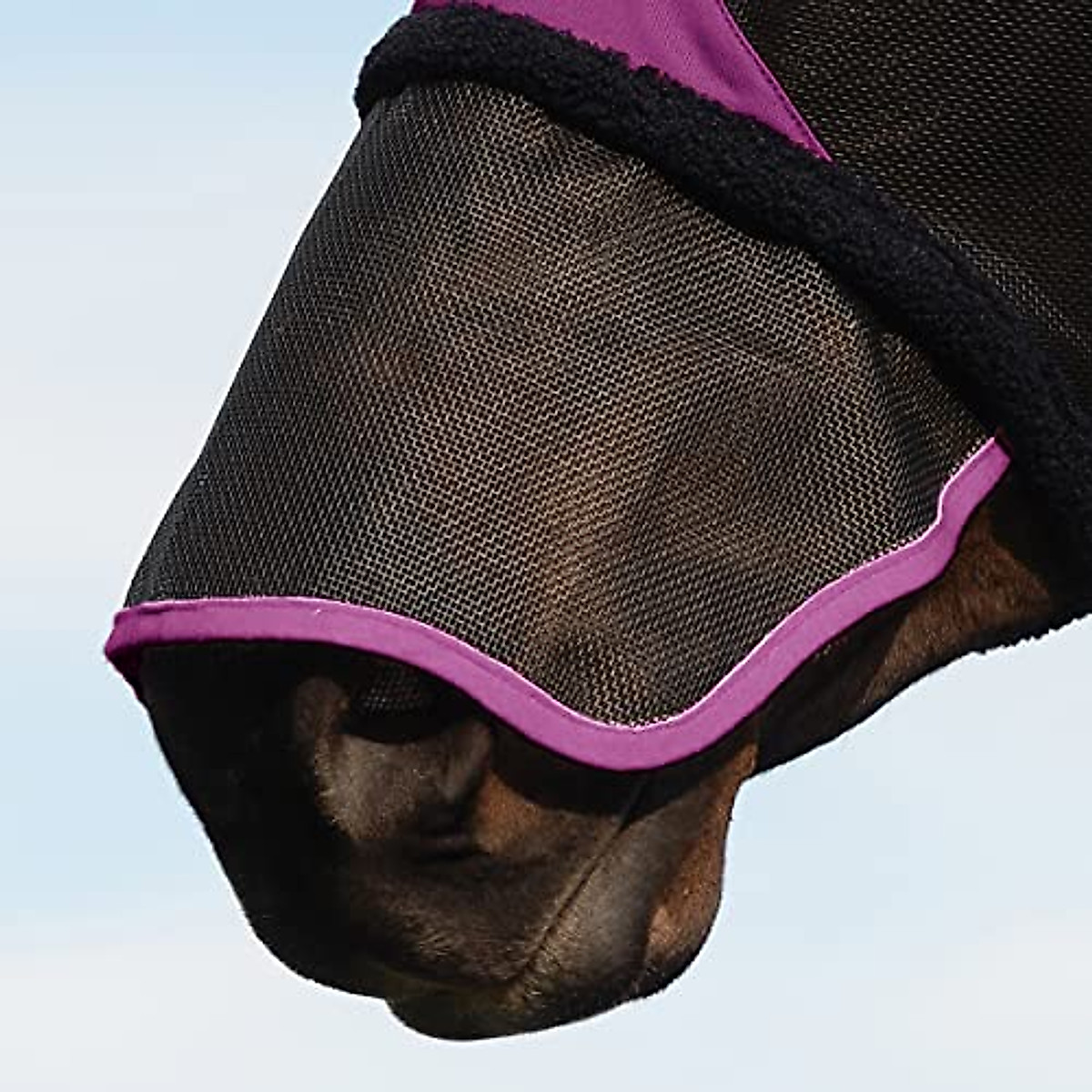 WeatherBeeta ComFiTec Durable Mesh Mask with Nose Black/Purple Full