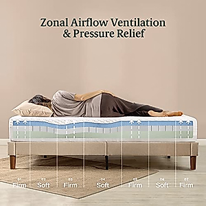 ZINUS 10 Inch Bliss Memory Foam Mattress Sustainable TENCEL Blend Cover / Pressure Relieving / CertiPUR-US Certified / Bed-in-a-Box / All-New / Made in USA, King