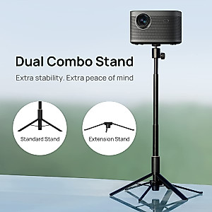XGIMI Projector Stand, Portable Telescopic Floor Tripod Support Horizon /Horizon Pro/Elfin/Halo/MOGO PRO and Other Brand Projectors,360°Free Rotation