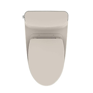 TOTO TMS642124CEFG12 Nexus 1.28 GPF One Piece Elongated Chair Height Toilet with Tornado Flush Technology - Seat Included Sedona Beige