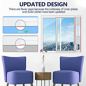 BAPHILE Portable Air Conditioner Window Kit, Adjustable Universal Window Vent Kit for AC Unit, Vertical or Horizontal Sliding Window Kit Plate for 5.1’’/13 cm AC Exhaust Hose