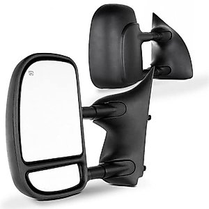SCITOO 1999-2007 for Ford for F250 for F350 for F450 Pair Power Towing Mirrors Side View Mirrors Fit for 1999 2000 2001 2002 2003 2004 2005 2006 2007 for Super Duty Truck