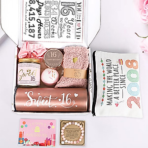 16th Birthday Gifts for Girls, Sweet 16 Birthday Gift Ideas, 10 Pieces Unique 16th Birthday Gifts for Daughter, Niece, Granddaughter, 16th Birthday Gifts for Her, Happy 16 16th Birthday Gifts
