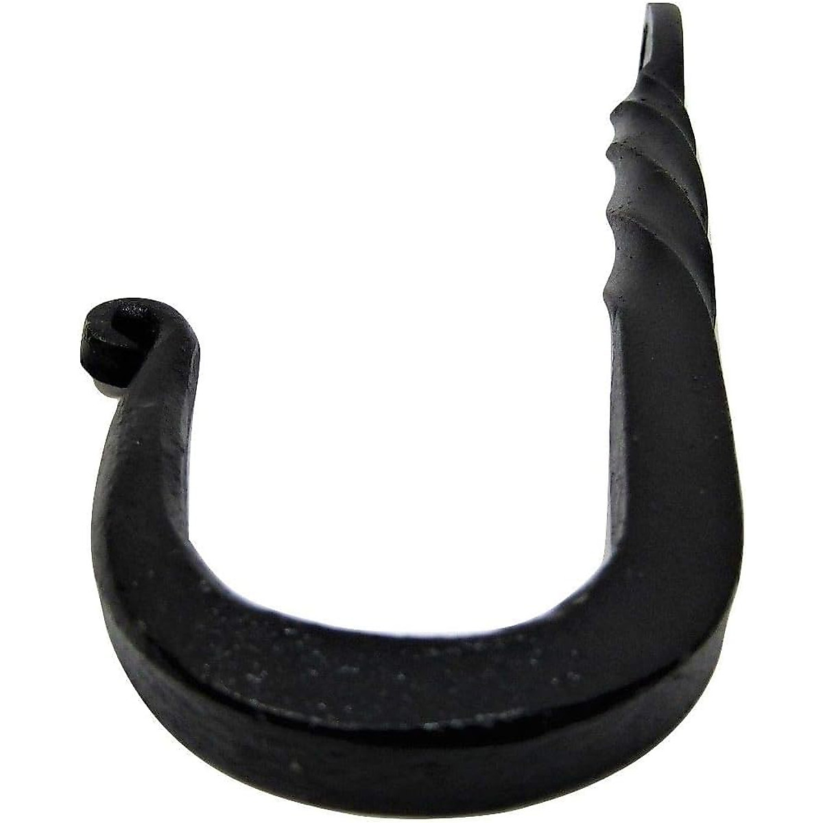 Black Antique Style Heavy Duty 5" Wrought Iron Forged Colonial Twisted Coat Hook