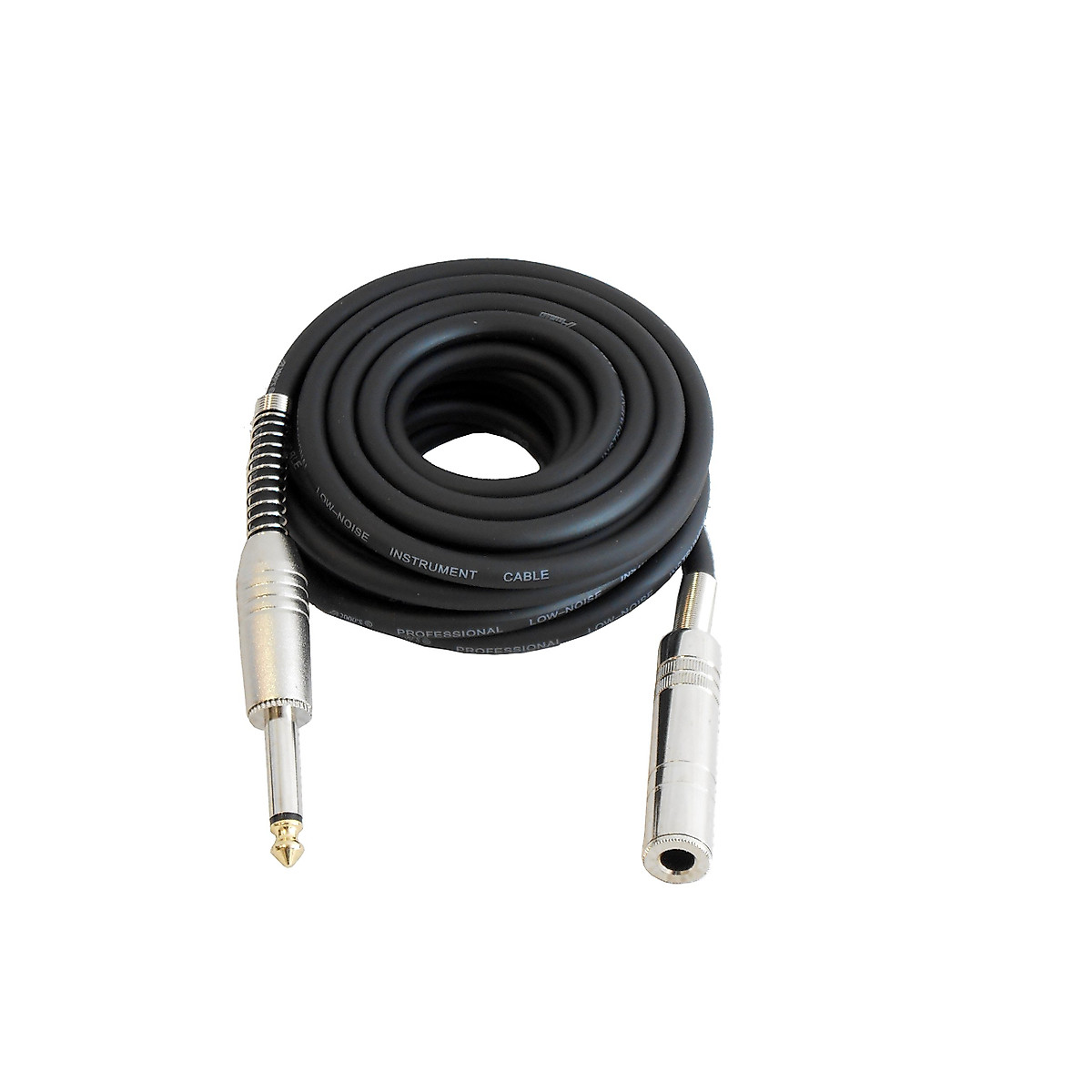 Audio 2000S ADC204S Audio2000'S 1/4" Straight-to-Straight Instrument Extension Cable for Electric Guitar, Bass Guitar, Electric Mandolin, Pro Audio